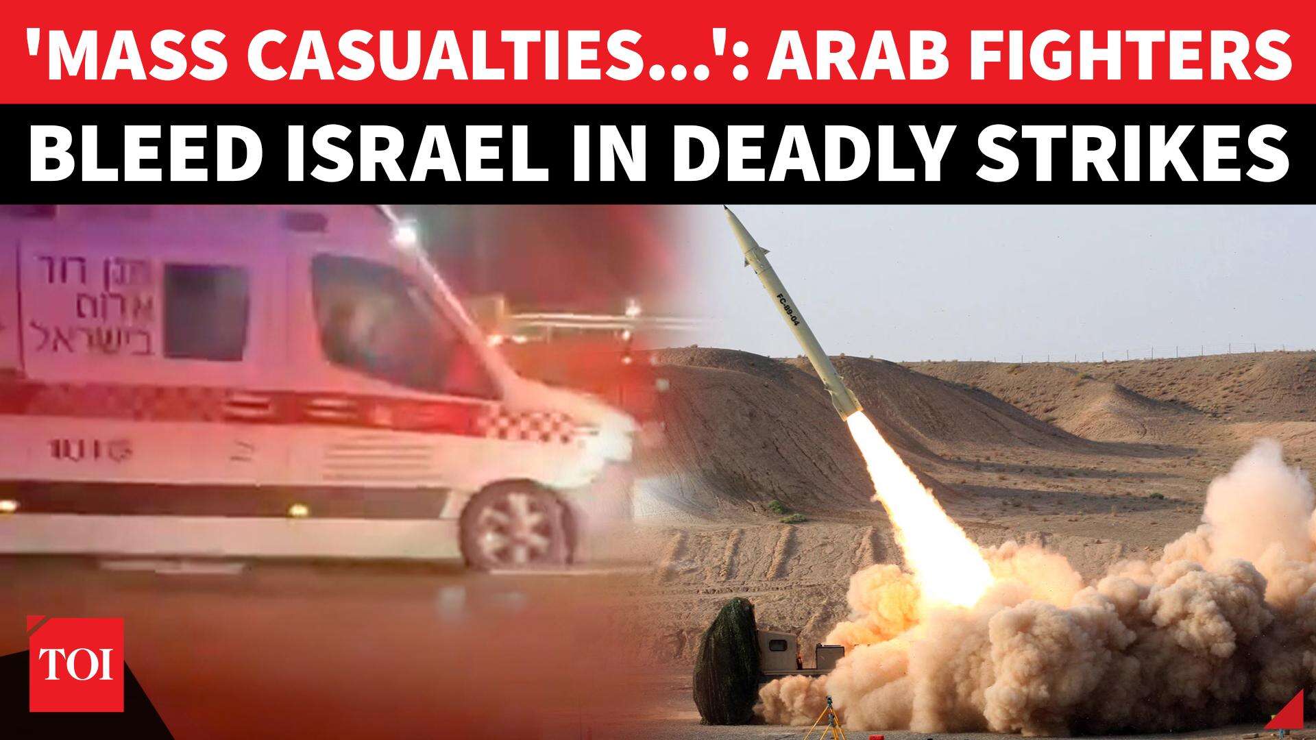 'Israeli hospitals overflow': Arab fighters launch big attack; soldiers ...
