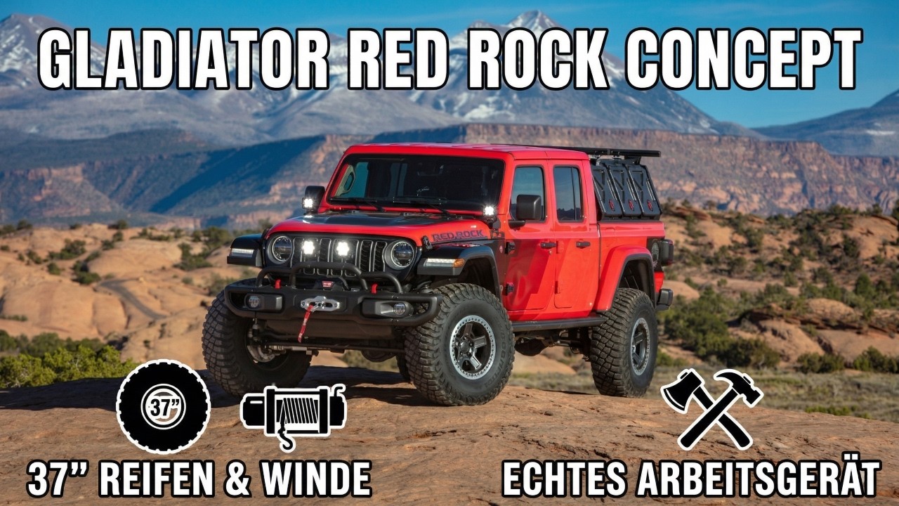 2026 Jeep Gladiator Red Rock Concept: Offroad-Tool für Moab
