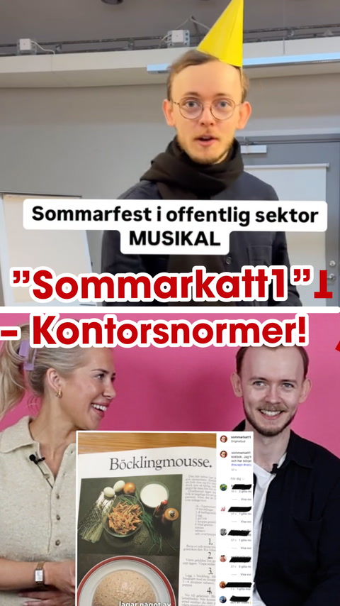 August "Sommarkatt1" Mether testas i sociala normer på kontoret!