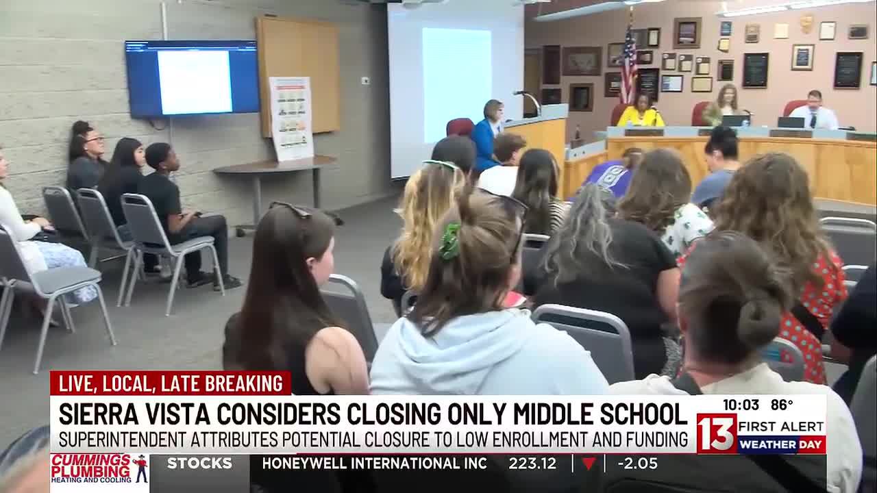 Sierra Vista may lose their only middle school