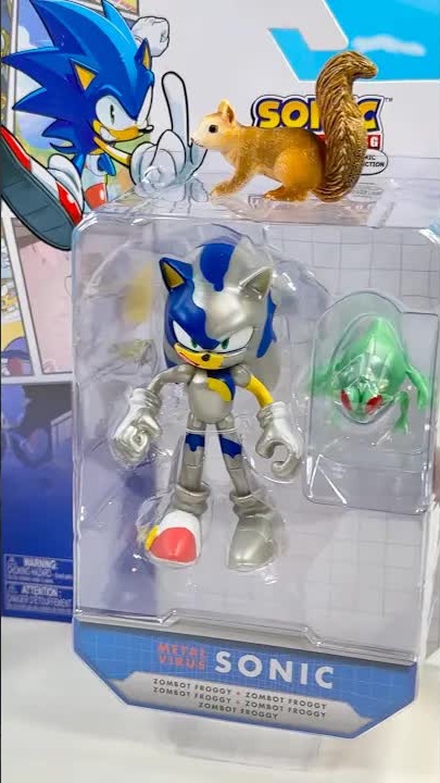 Metal virus Sonic the Hedgehog action figure with Zombot Froggy # ...