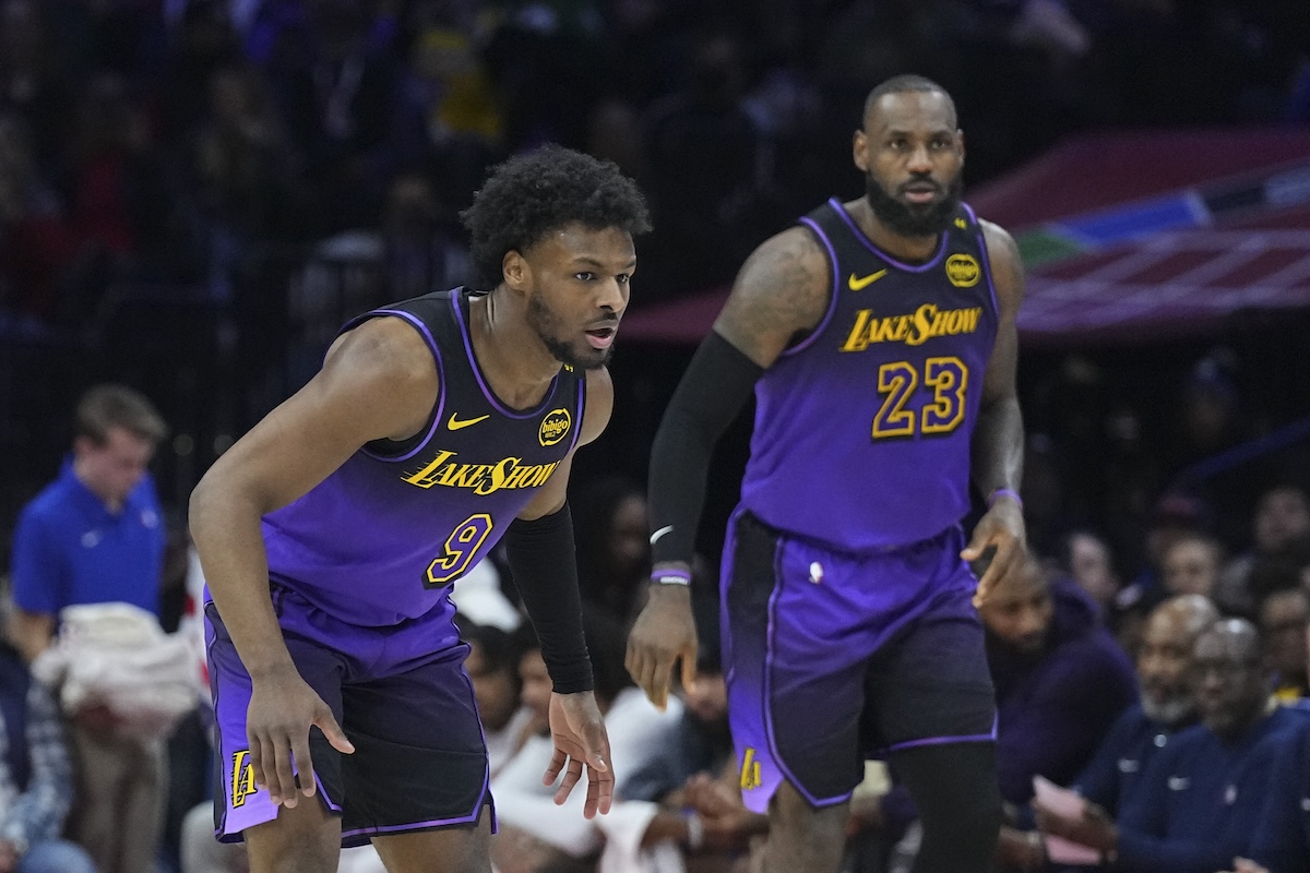 LeBron James says Bronny is returning to form after Lakers win