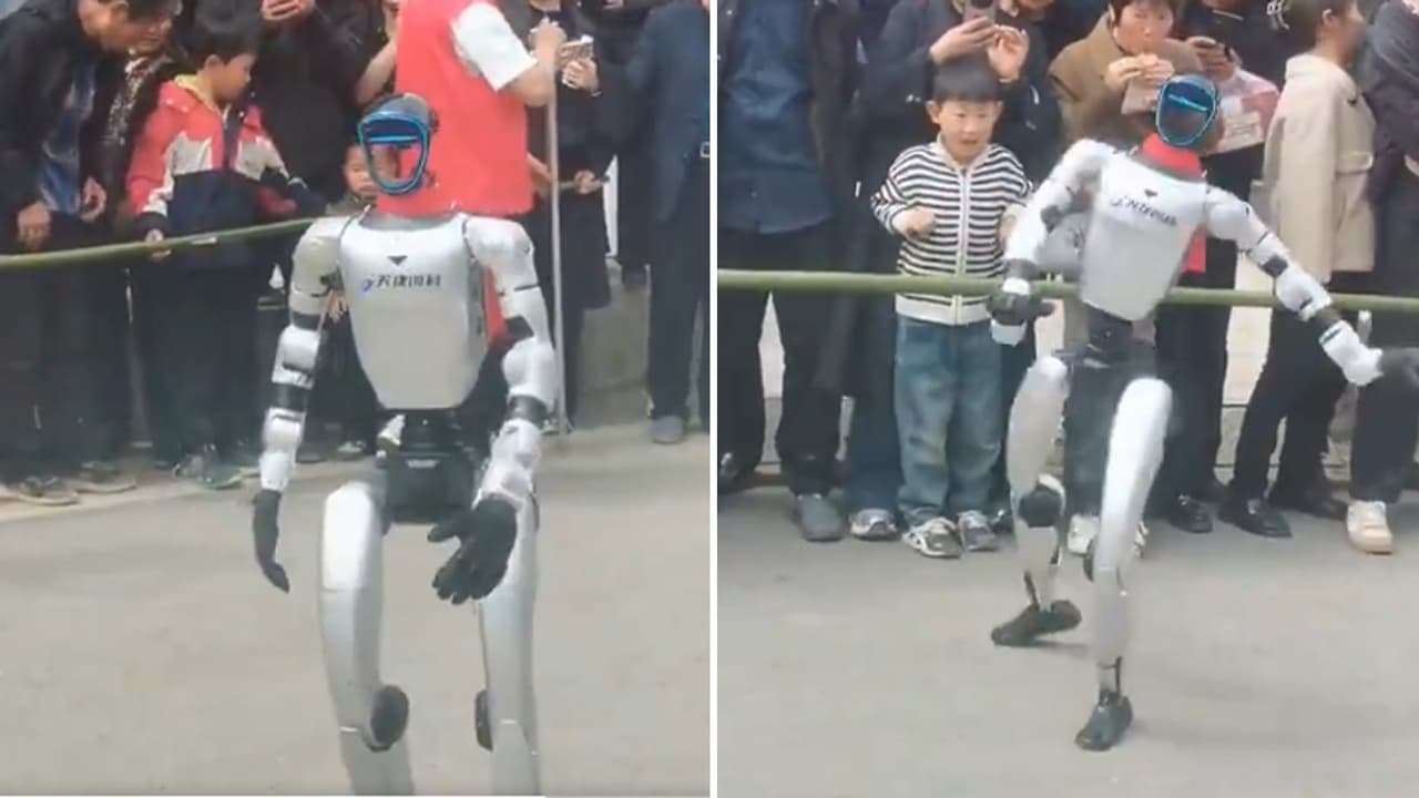 Humanoid robot’s dance demo in China turns chaotic as it accidentally ...
