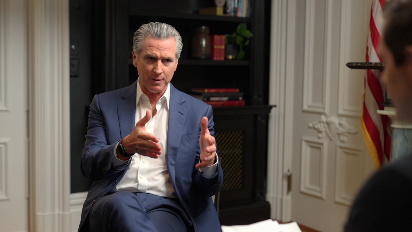 What Newsom said about Obama, Biden, Harris, Clinton on "The Axios Show"
