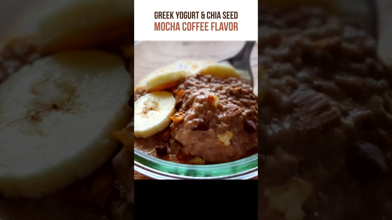 Cafe mocha Greek yogurt & chia breakfast pudding