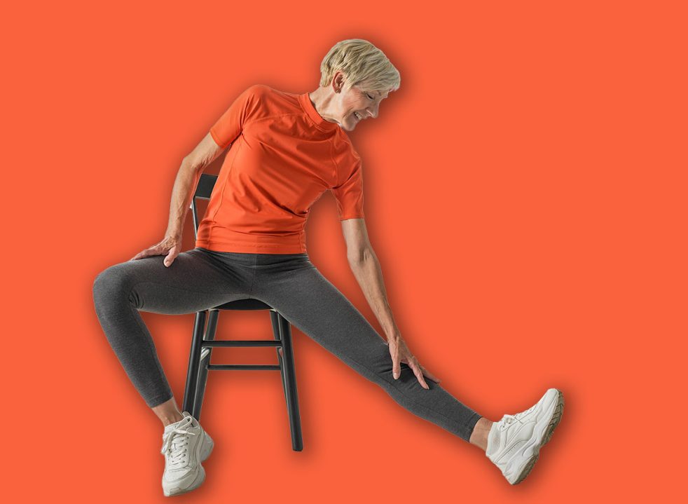 I'm a coach and here are 4 chair exercises that restore leg strength ...