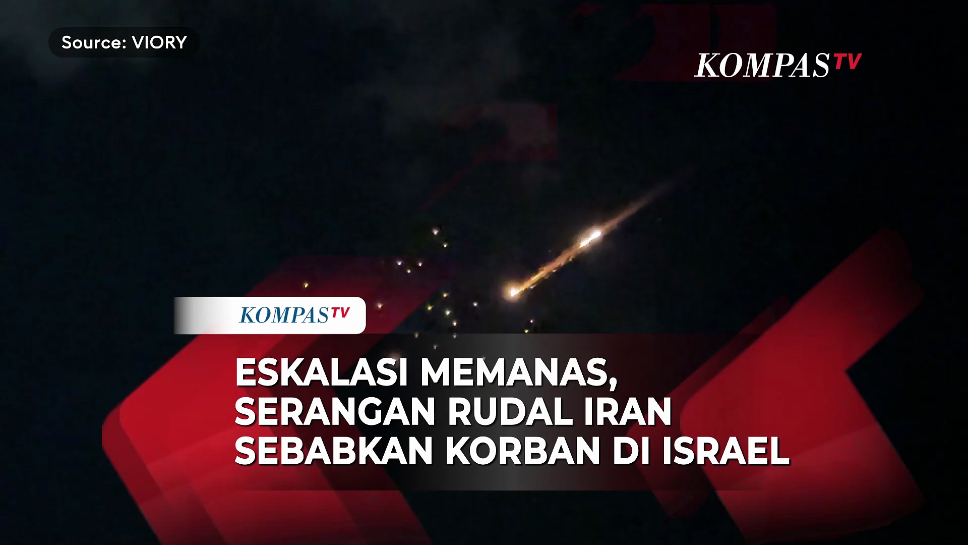 Eskalasi Memanas, Ledakan Rudal Terangi langit Malam Israel, Sebabkan ...