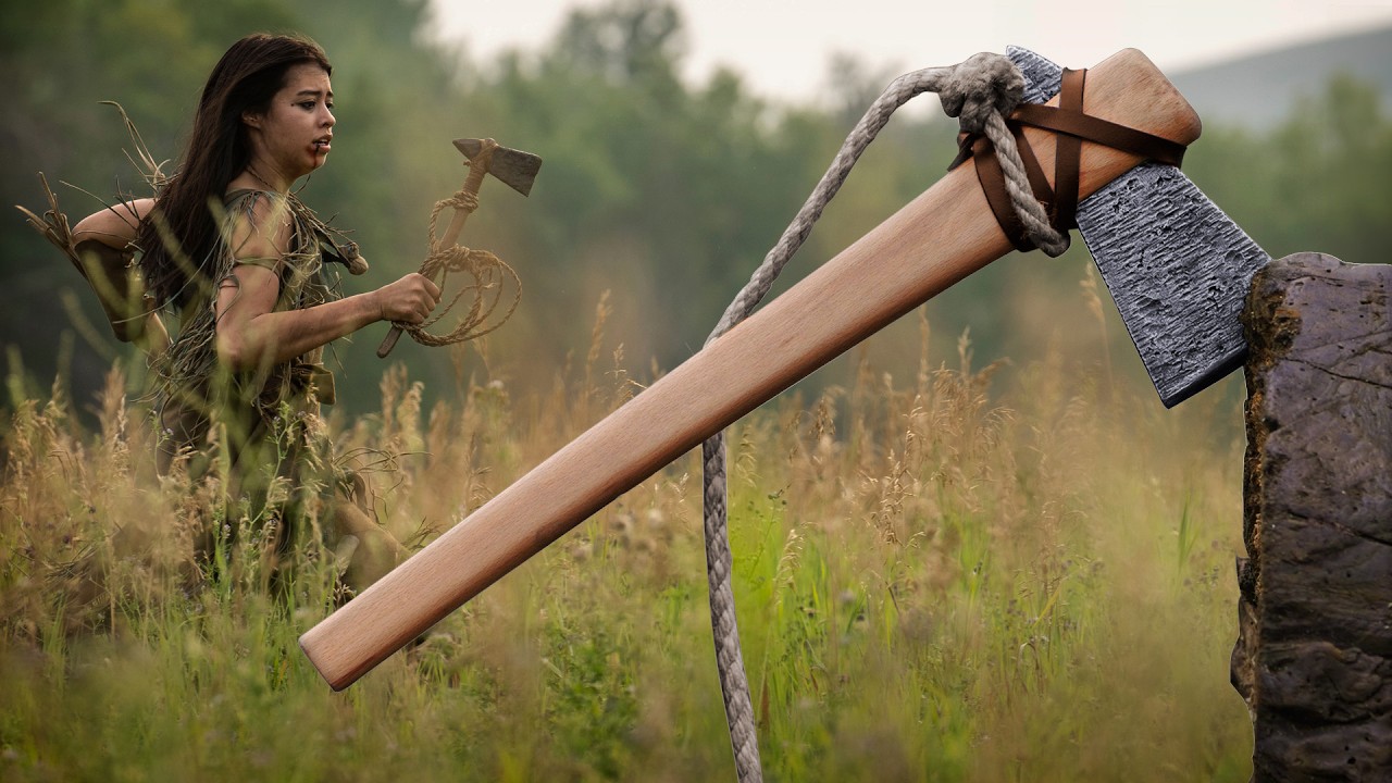 Forging the world's sharpest 'stone' hatchet: Inspired by PREY