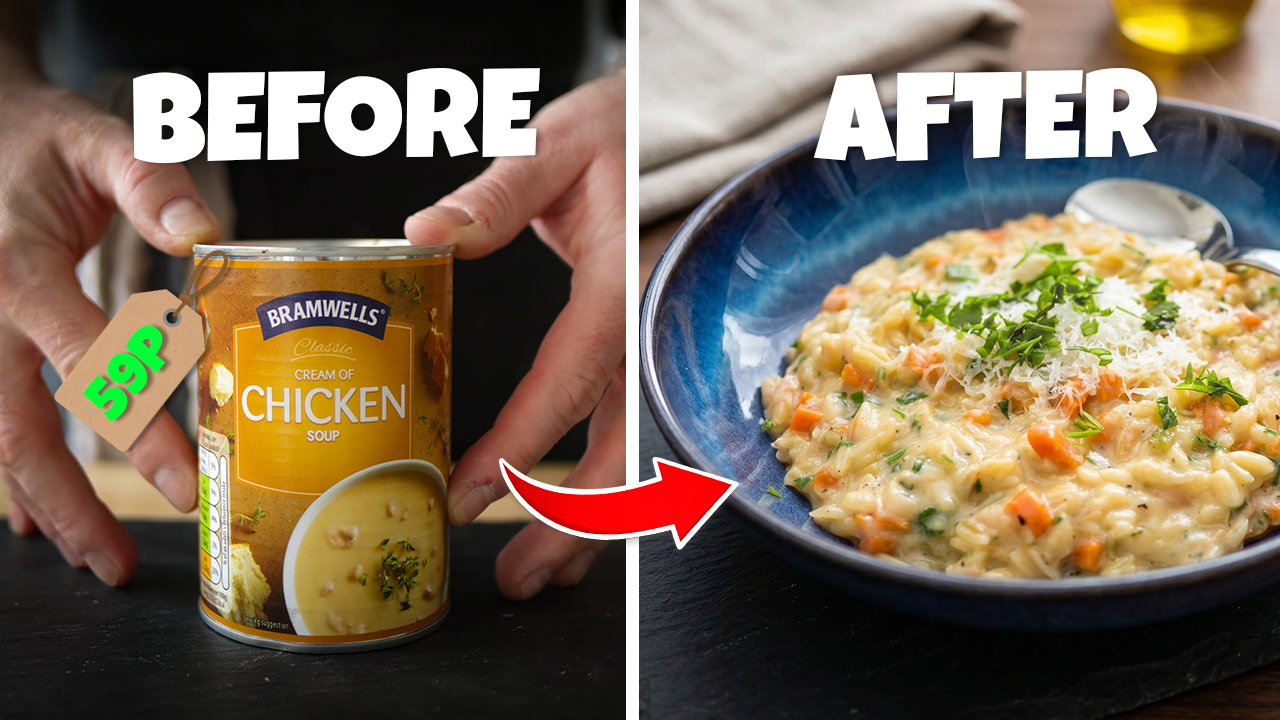 Can I turn a 59p chicken soup into a gourmet dinner?