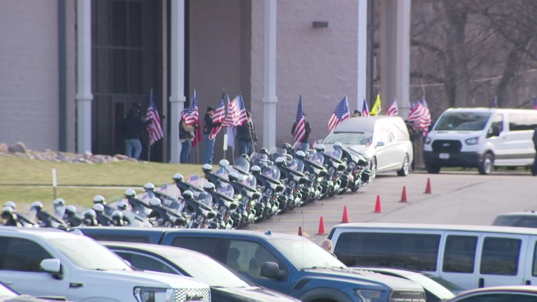 Watch: Private funeral ceremony, procession for Master Sgt. Noah Tietjens