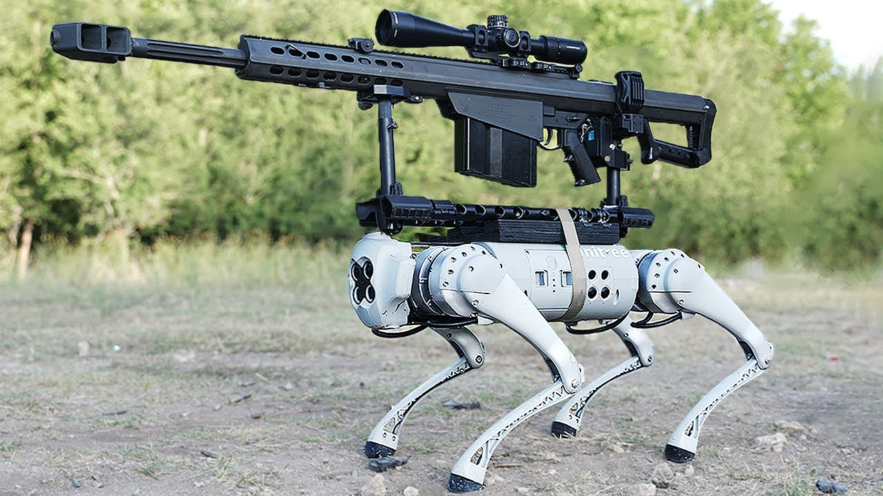 I mounted a weapon on a robot dog: What happened