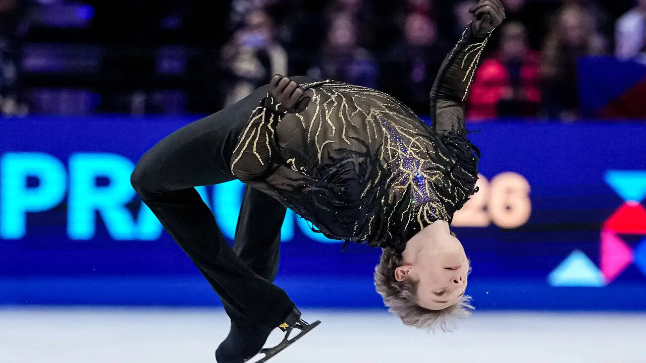 Ilia Malinin secures third consecutive world figure skating title in Prague