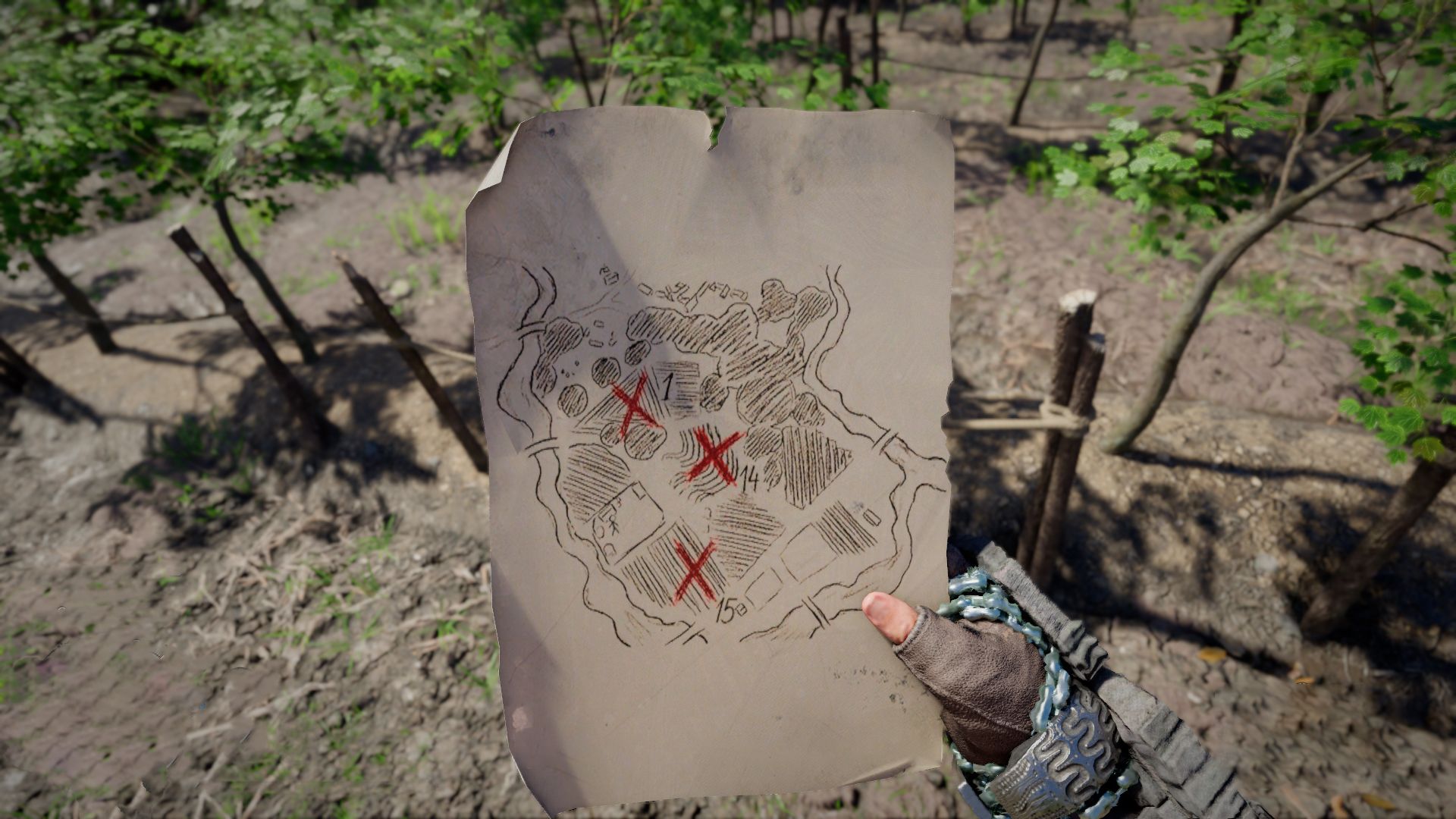 Black sun shield location in Crimson Desert (buried treasure quest)