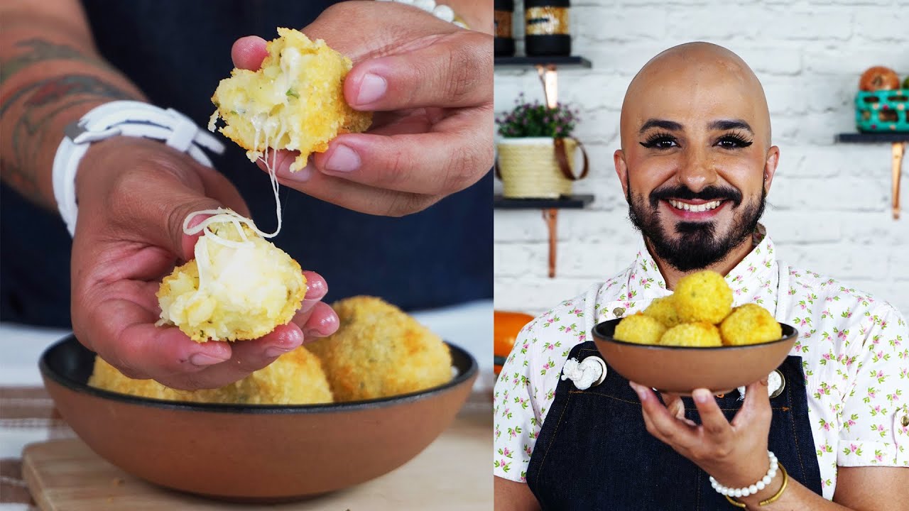 O melhor bolinho de batata e queijo do mundo | Receita descomplicada ...