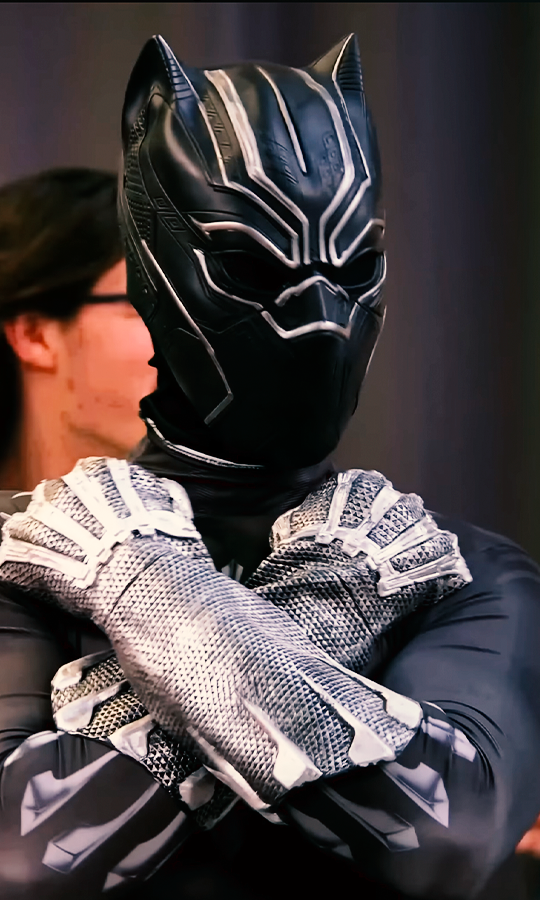 Fighting bullies at school as Black Panther!