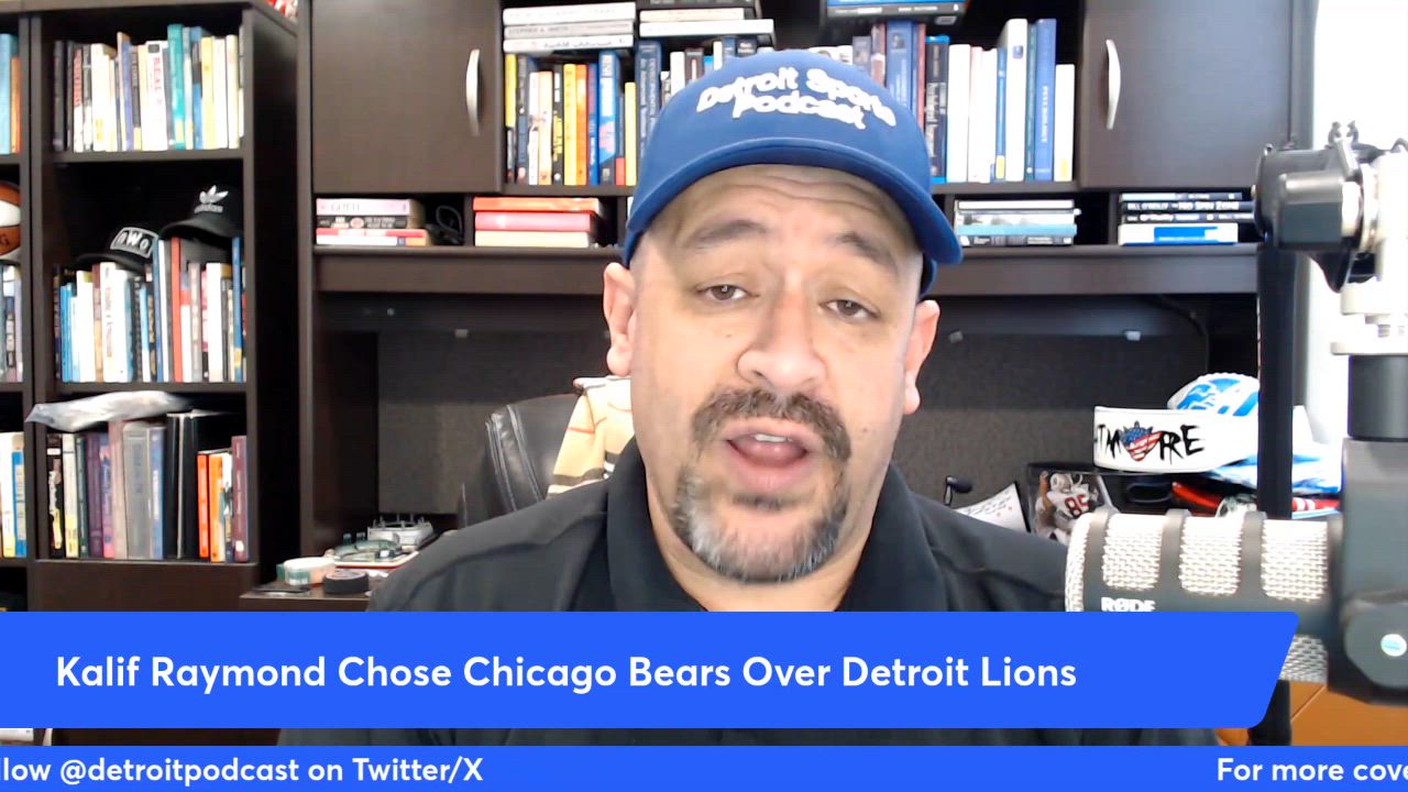 WR Kalif Raymond chose Chicago Bears over Detroit Lions