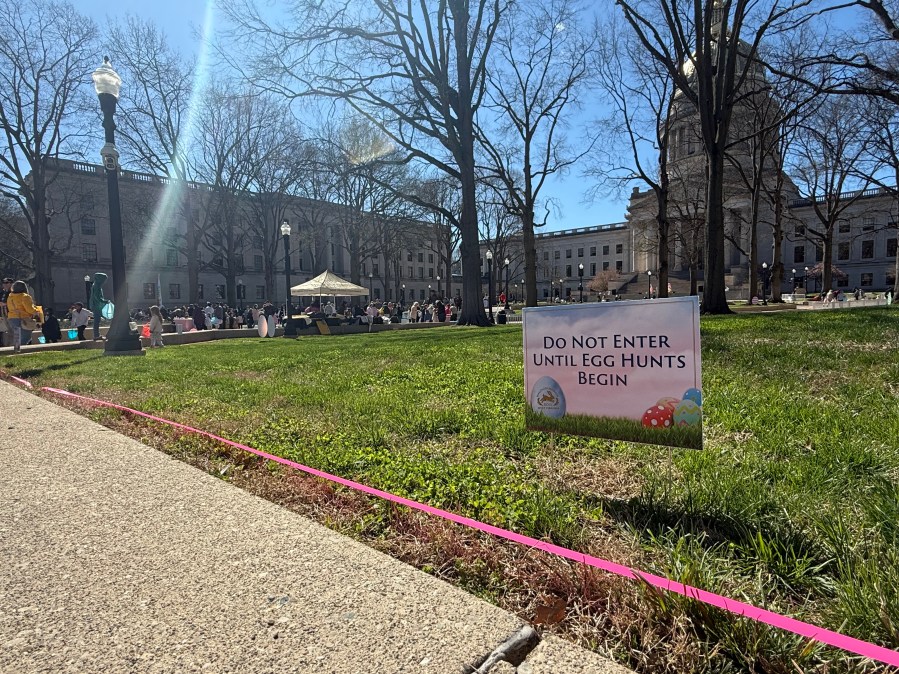 Families get excited for Easter at annual Rhododendron Roll