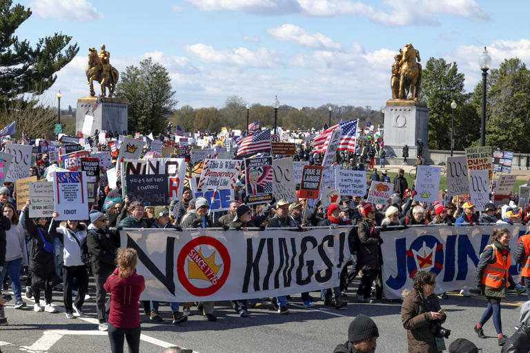 'No Kings' protests draw large crowds in cities, towns across US