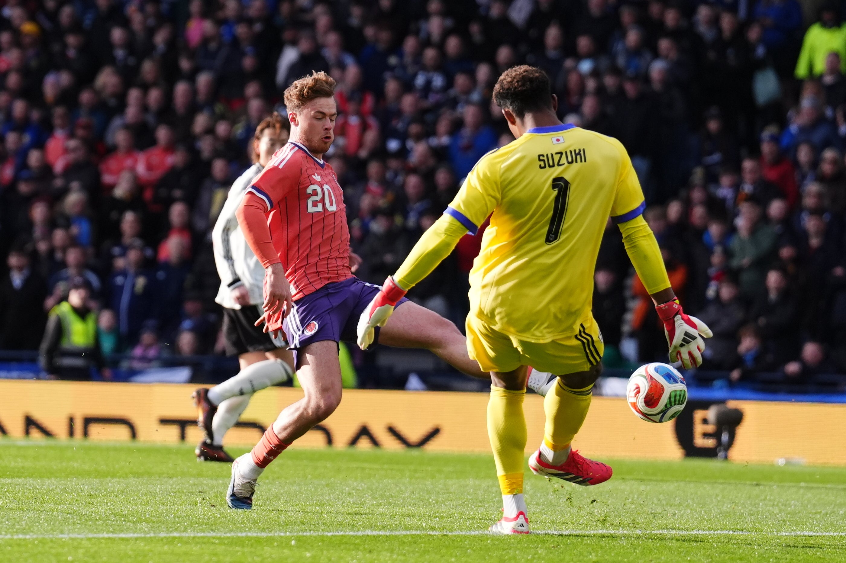 Japan strike late to beat Scotland at Hampden