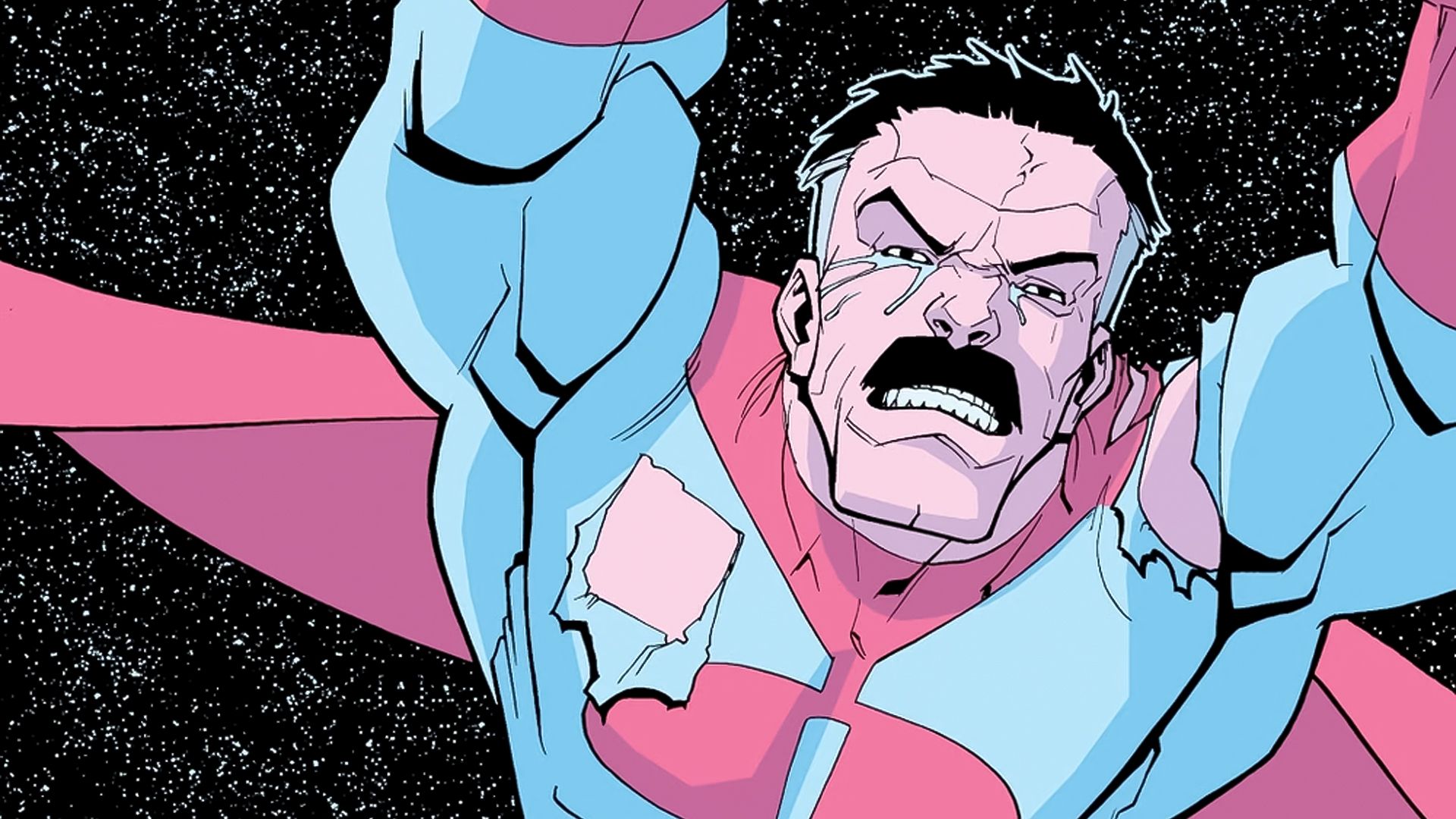 Omni-Man's costume was supposed to be red and blue in Invincible before ...