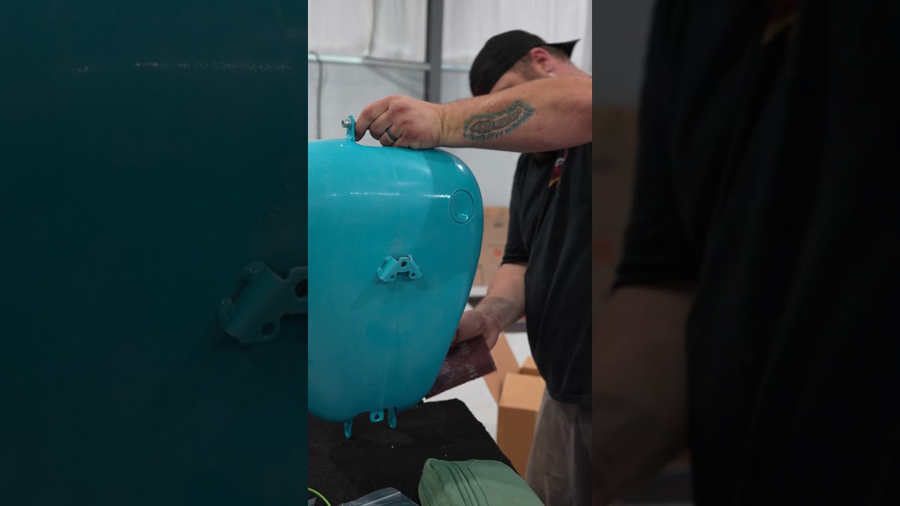 Painting the rarest #harleydavidson paint