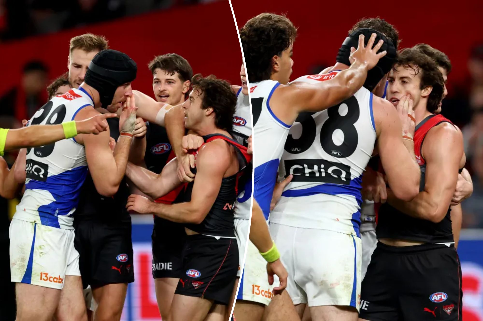 Australian football player wipes blood on opponent in ghastly scene ...