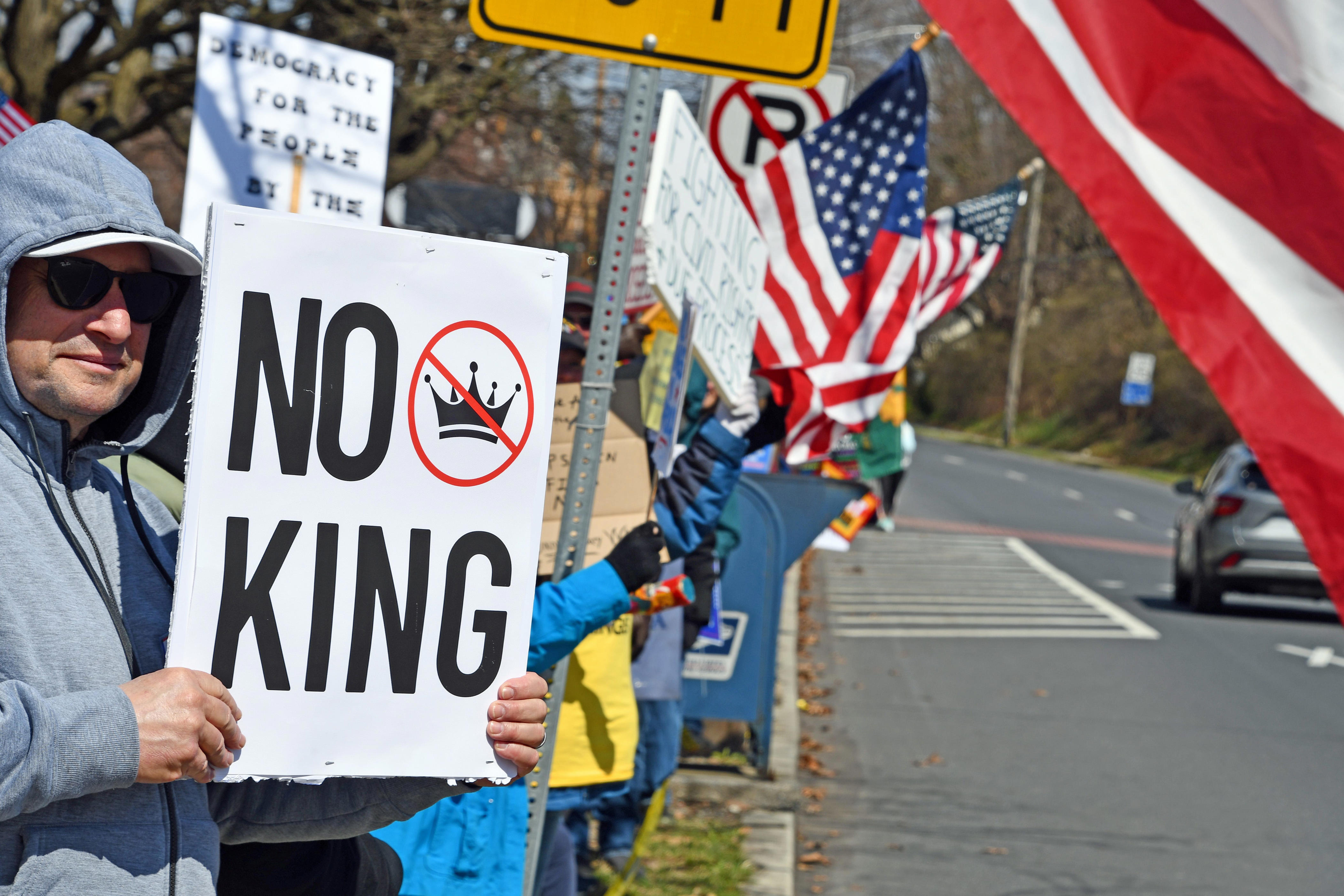 Lebanon County residents host 3rd No Kings Day protest against Trump