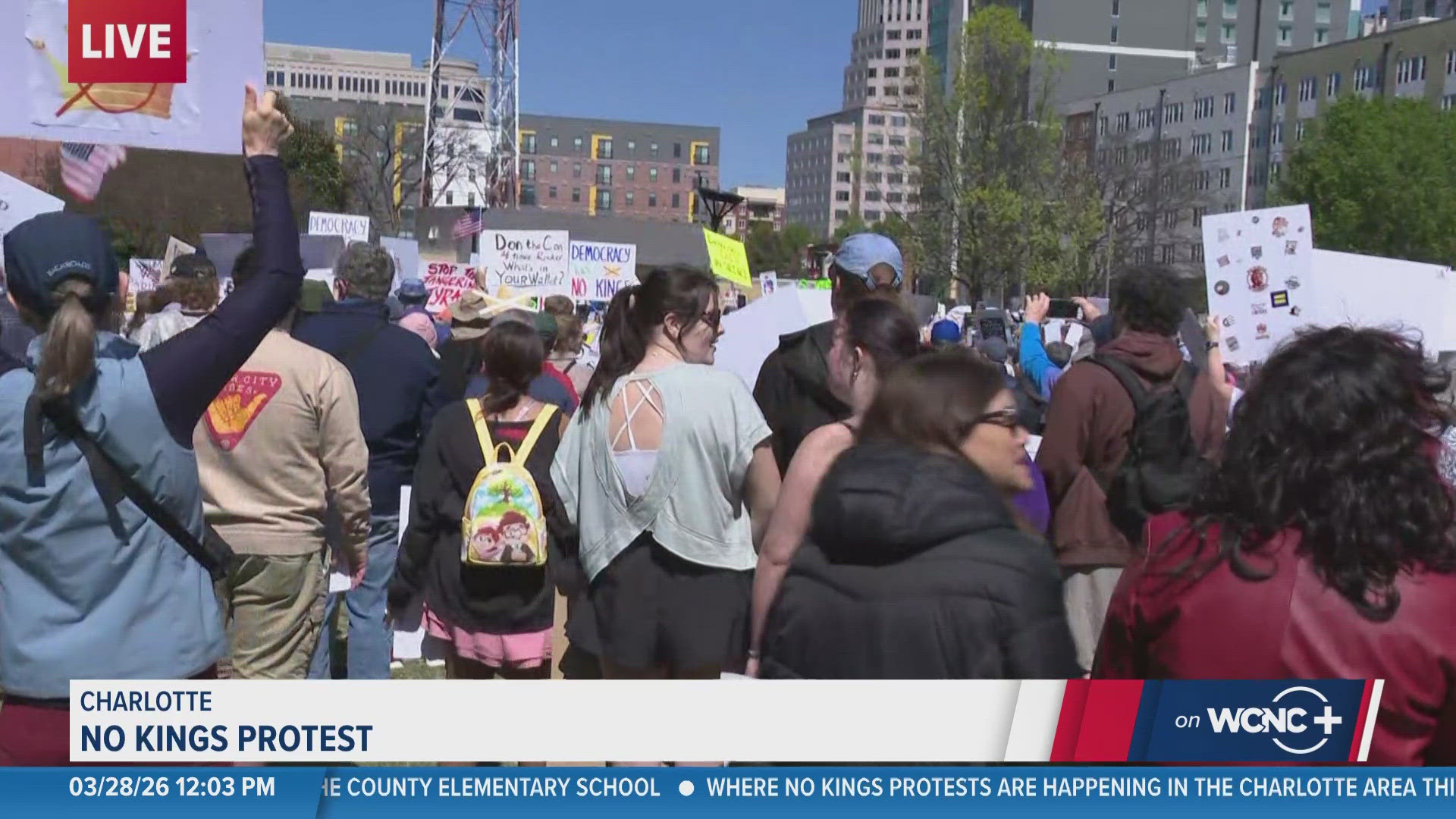 Protestors gather across the Carolinas | No Kings Protest