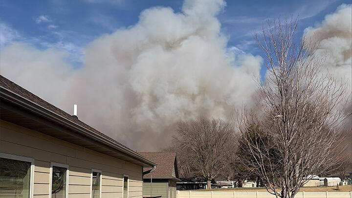 Western Iowa wildfire prompts evacuations, one person hurt