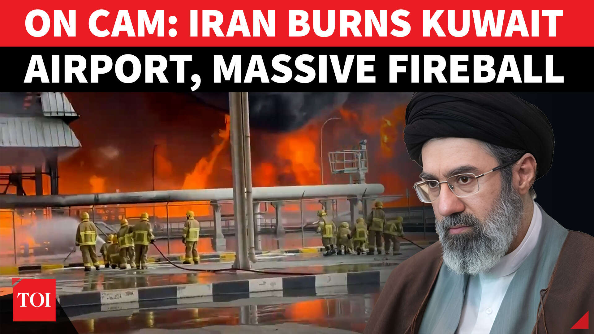 Kuwait airport on fire, huge explosions as Iran hammers US ally with ...