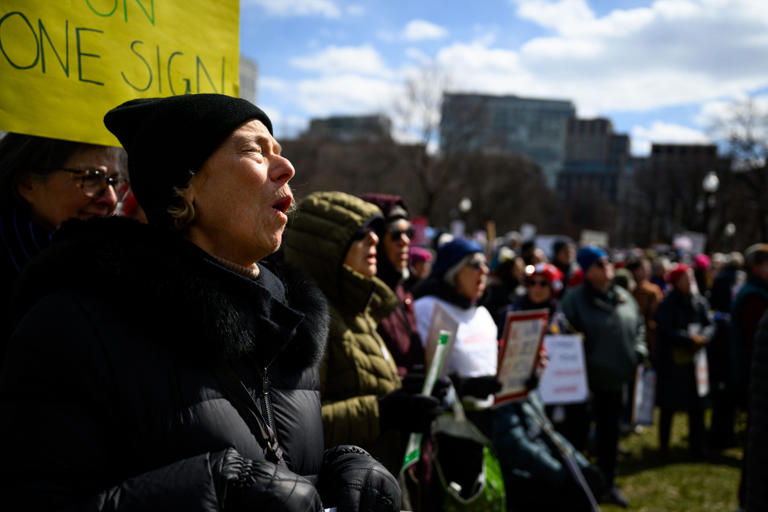 Photo scroll: Scenes from Boston’s 'No Kings' protest on March 28