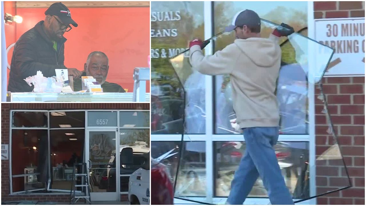 Barber knocked over after SUV crashes into Virginia shop