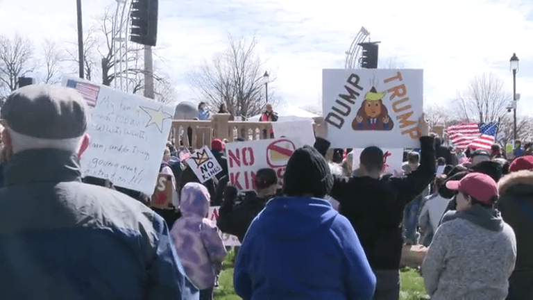 Thousands gather outside Capitol, across Iowa for 'No Kings III' protest