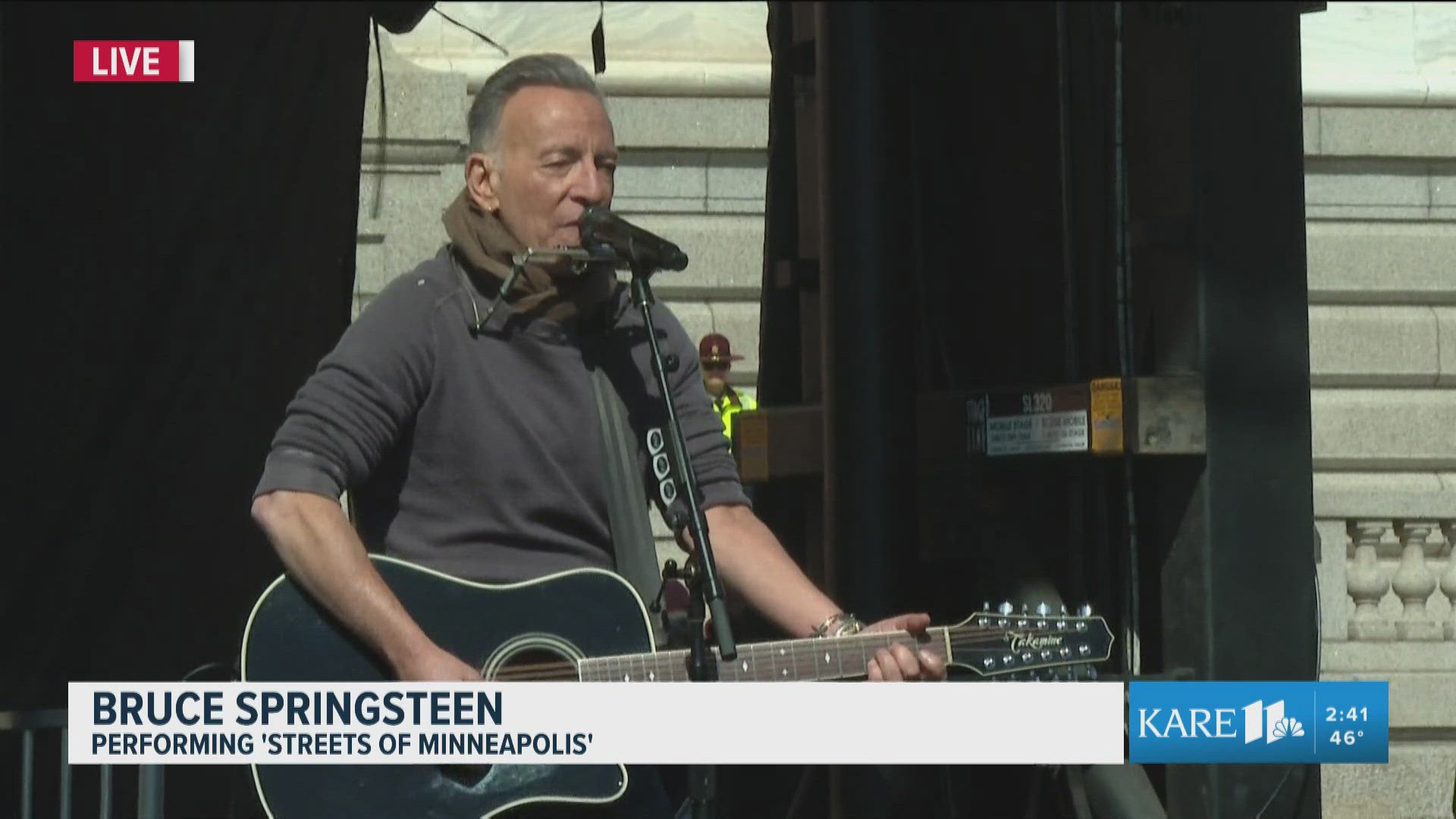 Bruce Springsteen performs “Streets of Minneapolis” at No Kings rally ...