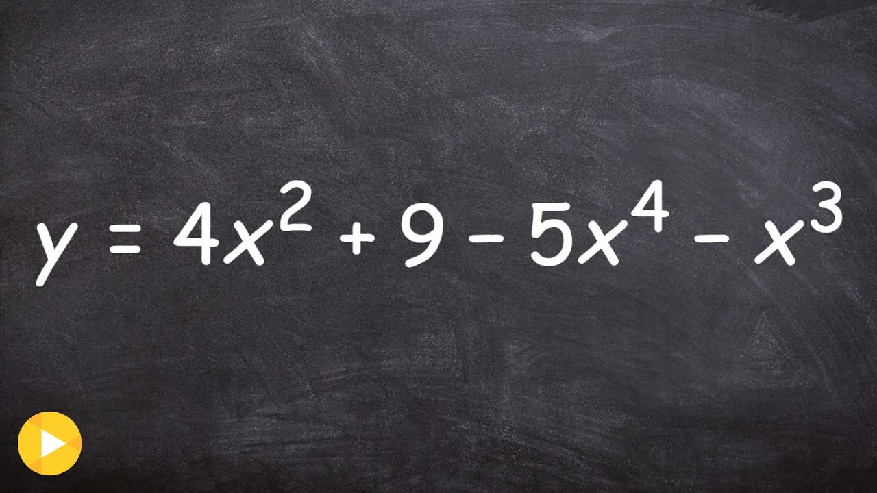 How to find end behavior of a polynomial by identifying the degree and ...