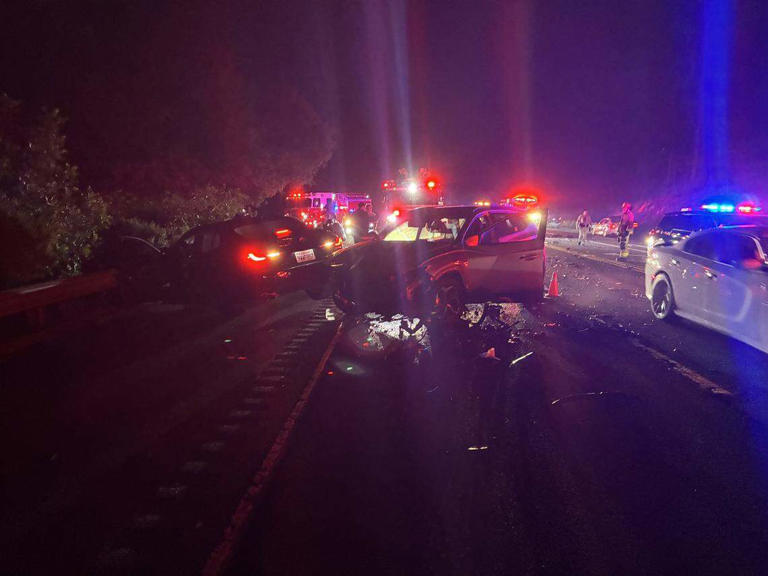 Multi-vehicle injury crash stops traffic on Hwy. 101 near base of ...