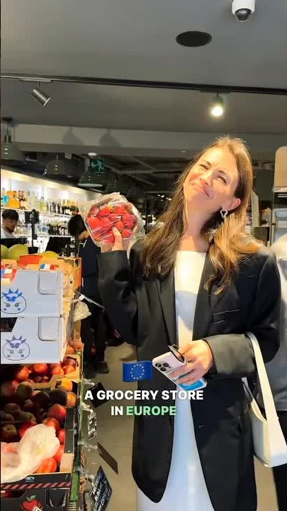 European grocery store differences vs American