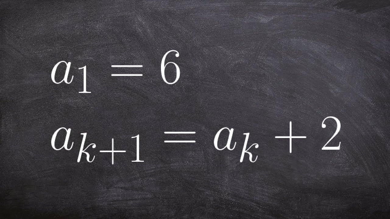 How to determine the first five terms for a recursive sequence