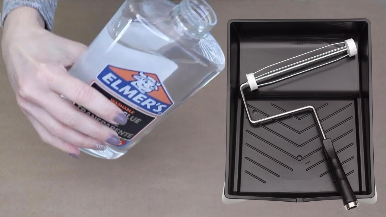 Pour Elmer's glue into a paint tray for this brilliant home improvement ...