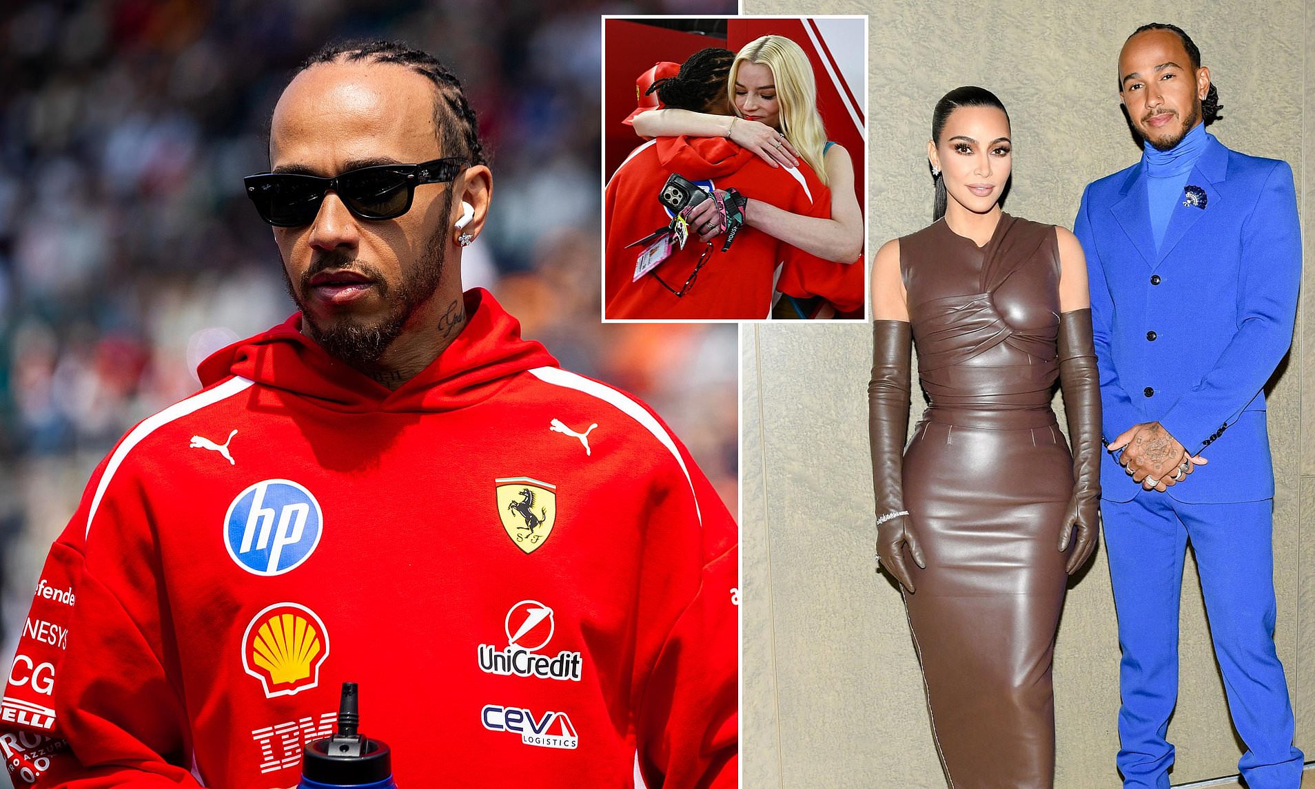 Kim Kardashian appears to skip Lewis Hamilton's F1 race despite ...