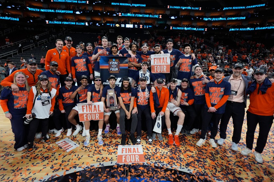 Photos: Illini celebrate Final Four berth