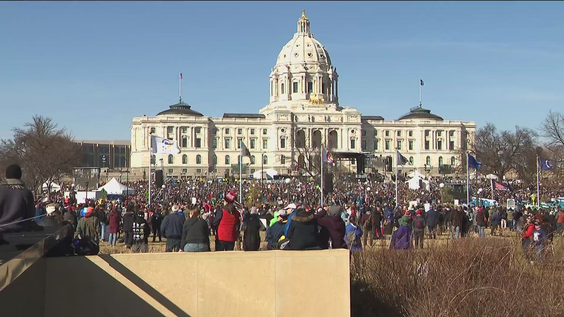 Demonstrators marched to MN Capitol