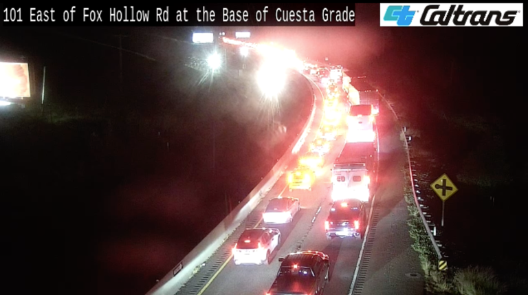 Multi-vehicle injury crash stops traffic on Hwy. 101 near base of ...