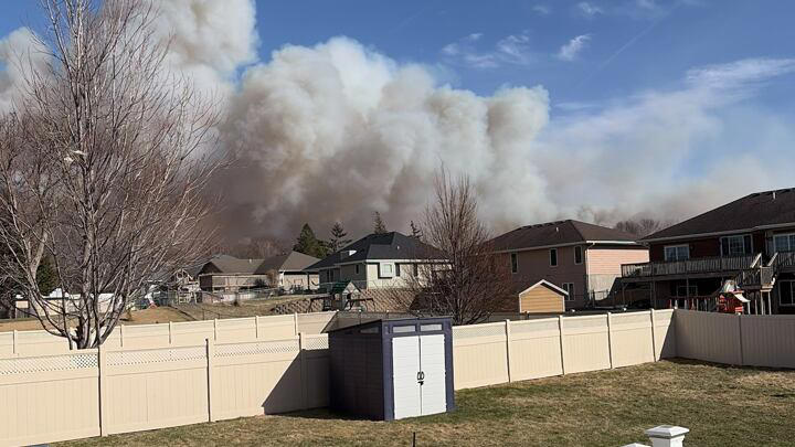Western Iowa wildfire prompts evacuations, one person hurt