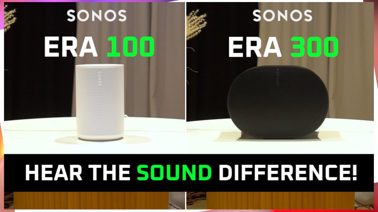 Sonos Era 300 vs Era 100 sound samples - Hear the sound difference! 😲