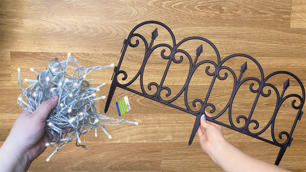 Wrap string light around a Dollar Store fence... wait until you see the ...