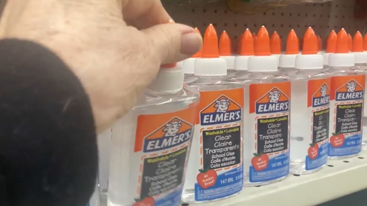 Squeeze Dollar Store glue onto a pot (brilliant!)