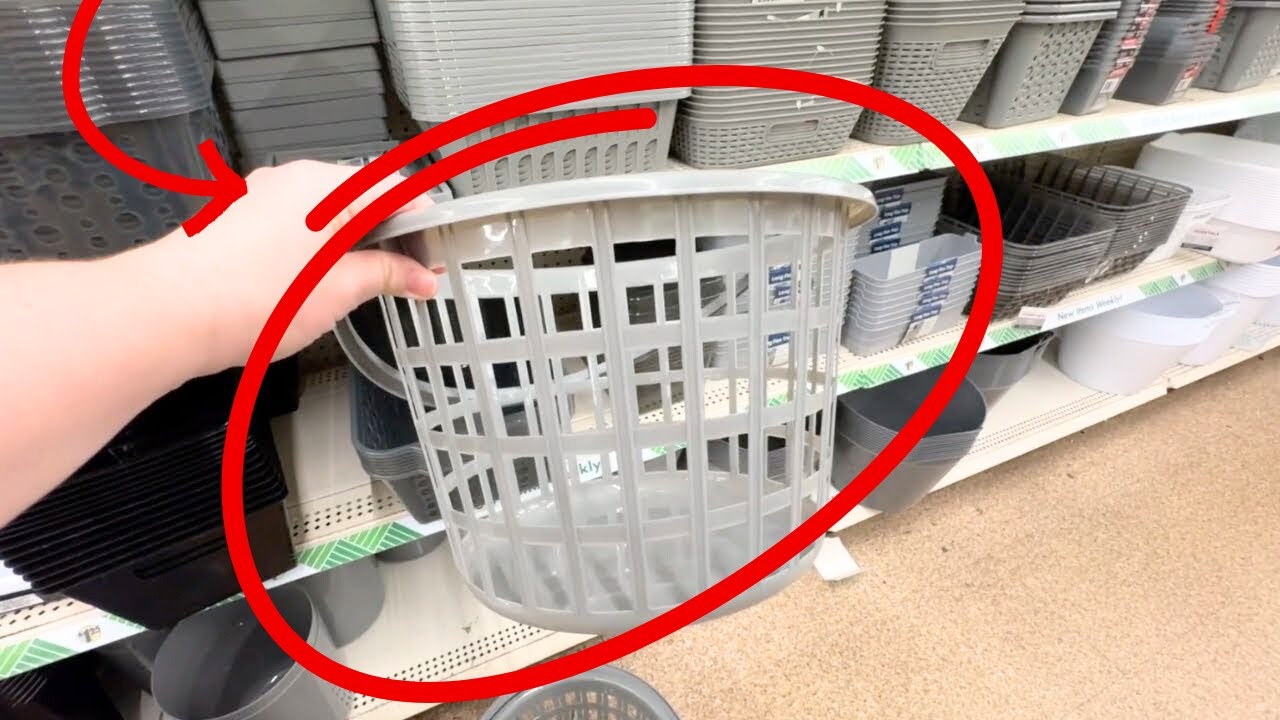 She cuts up a Dollar Store laundry basket for this genius new Christmas ...