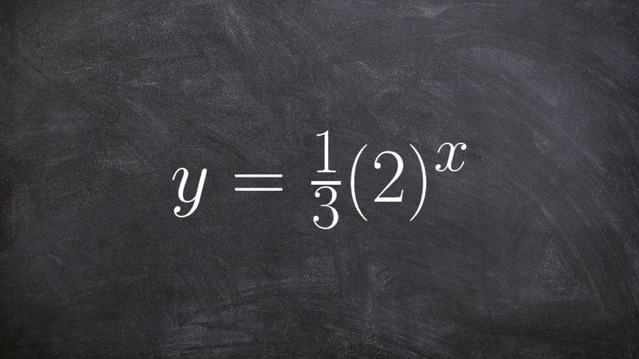 Learning to graph an exponential function and identify the y-intercept