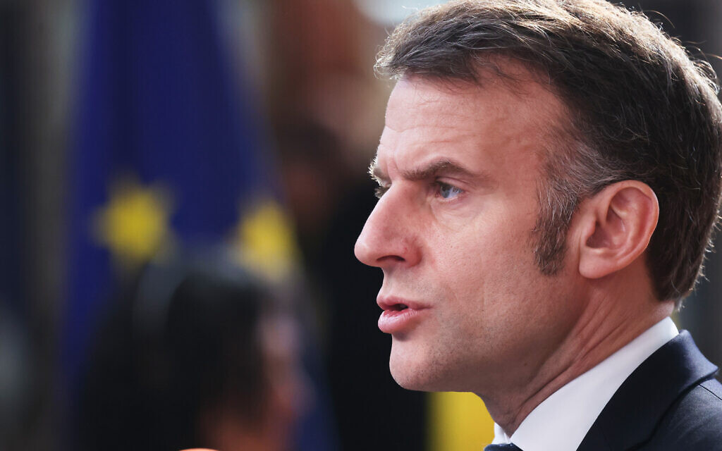 Macron joins wave of condemnation of Israel’s decision to keep top ...